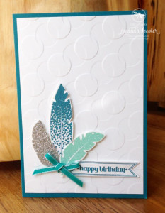 Double Reverse Embossing on a card
