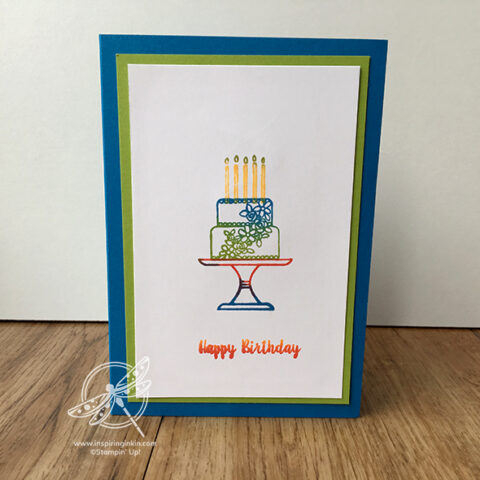 Rainbow Cake Card