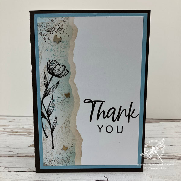 Faux Torn Masked Cards